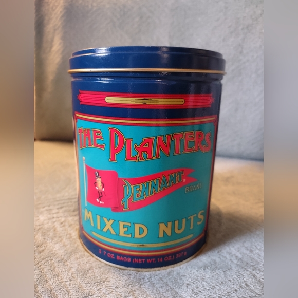 Planter's | Other | Vintage Planters Peanuts Tin Can | Poshmark
